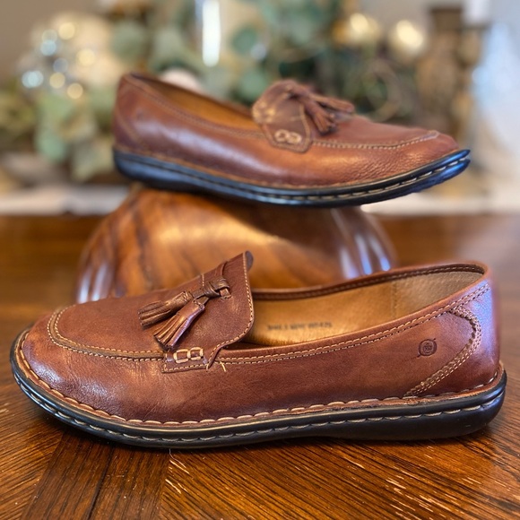 Born | Shoes | Womens Born Brown Leather Loafers | Poshmark